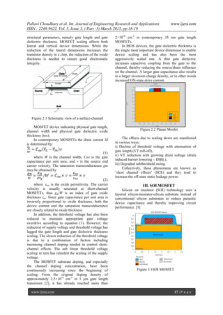 Structural and Electrical Analysis of Various MOSFET Designs | PDF