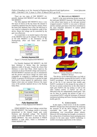 Structural and Electrical Analysis of Various MOSFET Designs | PDF