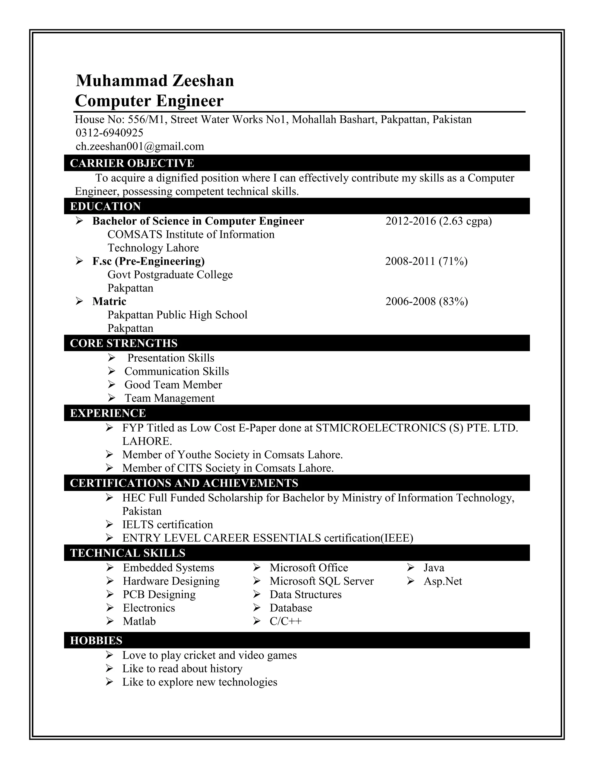 Muhammad Zeeshan | PDF