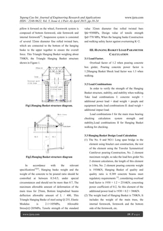 The hanging basket stress calculation and stability analysis during ...