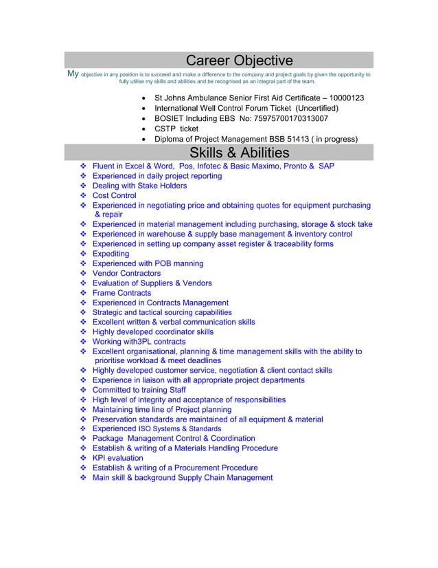 Career Objective | PDF