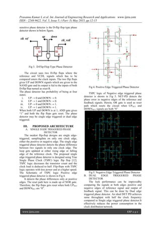 Dual Edge Triggered Phase Detector for DLL and PLL Applications | PDF