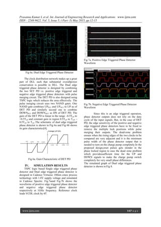Dual Edge Triggered Phase Detector for DLL and PLL Applications | PDF