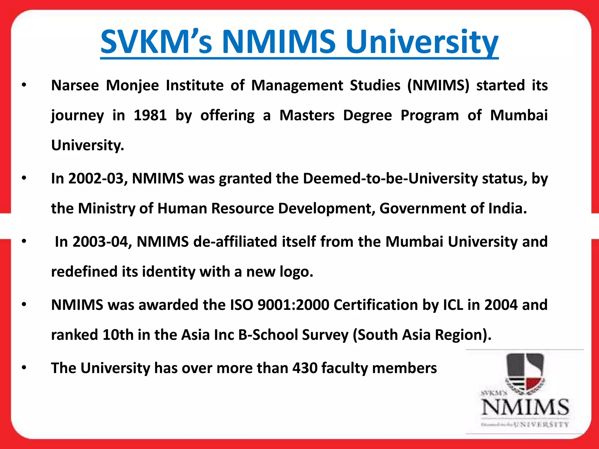 NMIMS | PPT