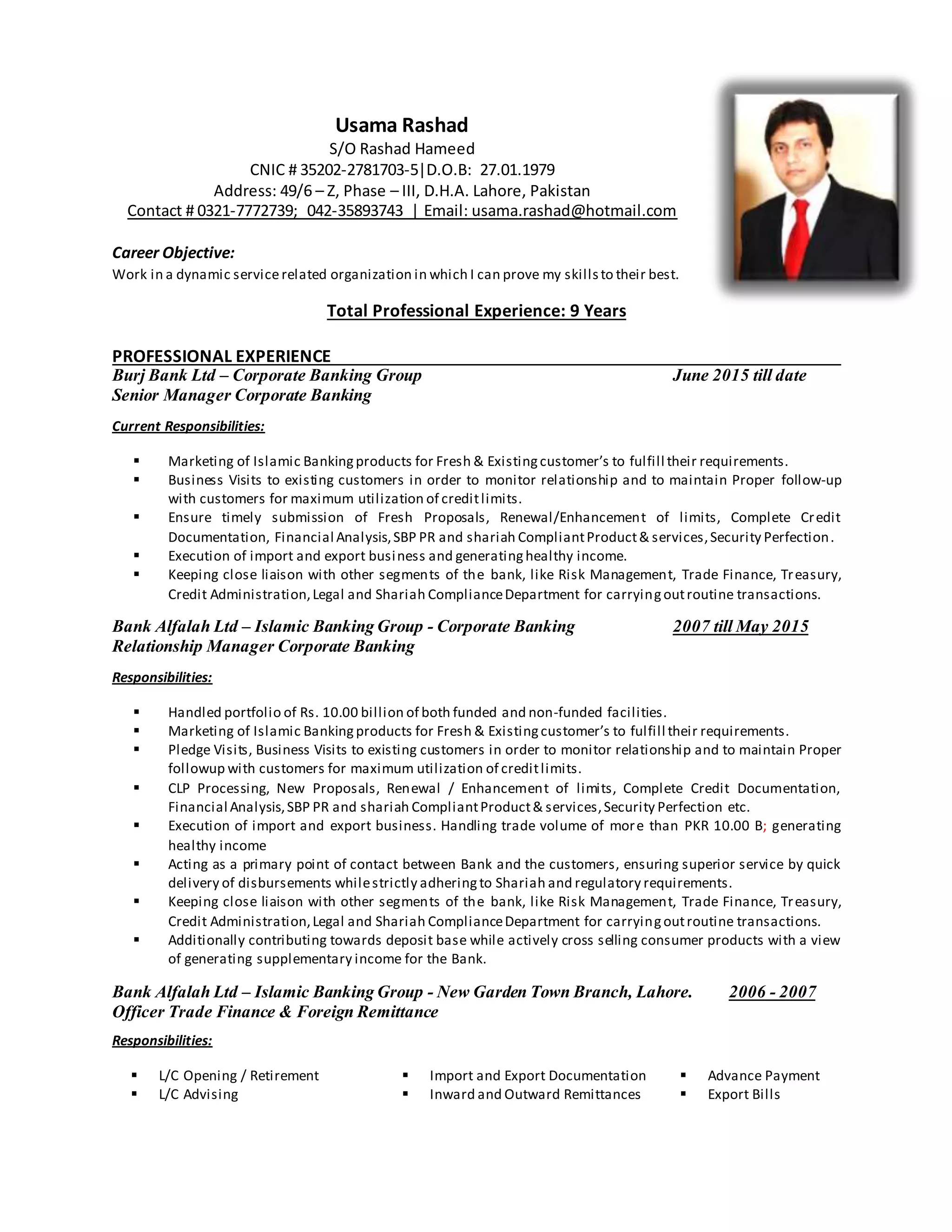 Resume Usama Rashad - 2015 | PDF