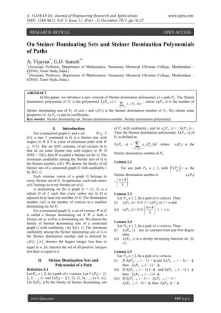 On Steiner Dominating Sets and Steiner Domination Polynomials of Paths ...
