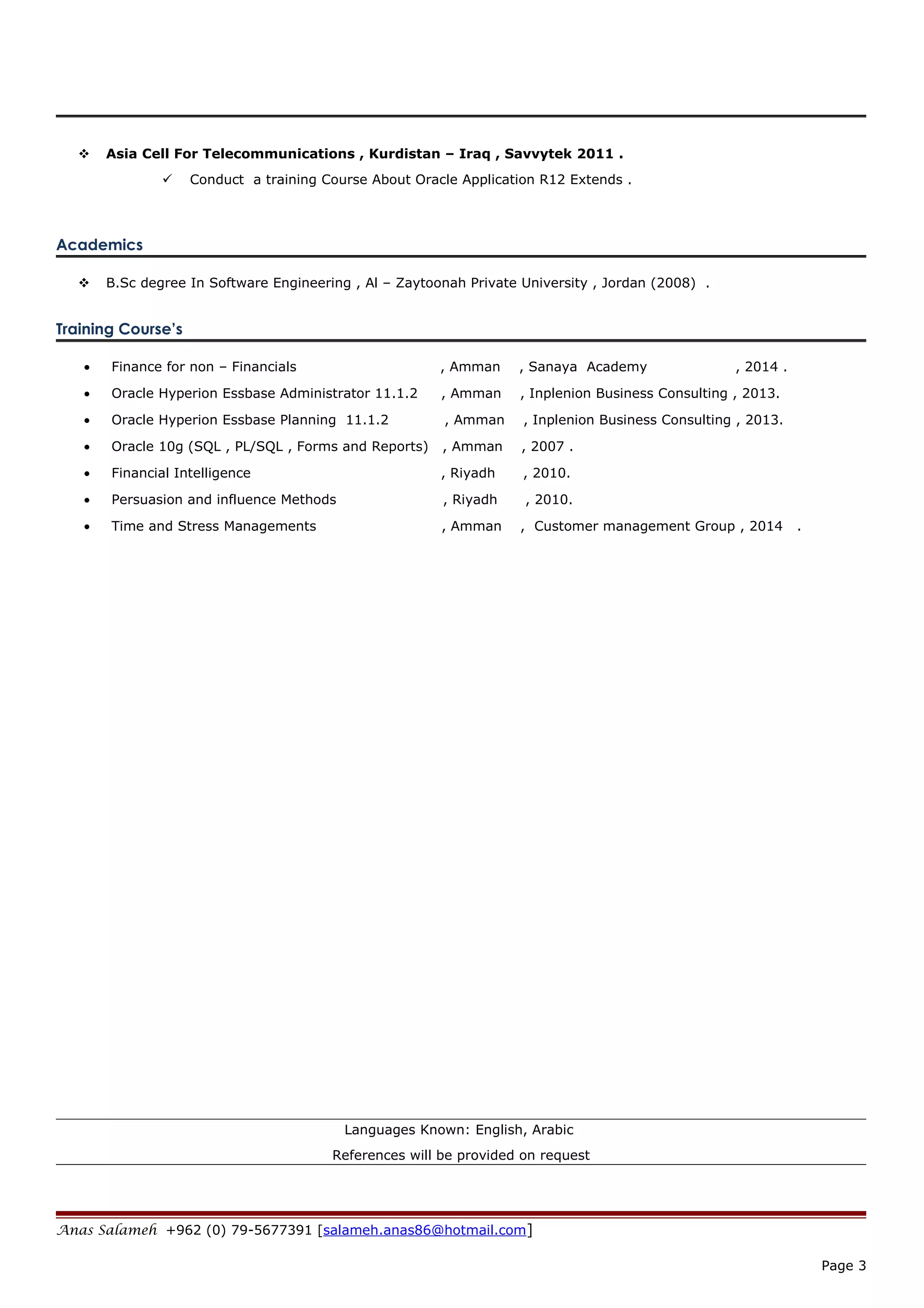 Anas Salameh -Resume | DOC