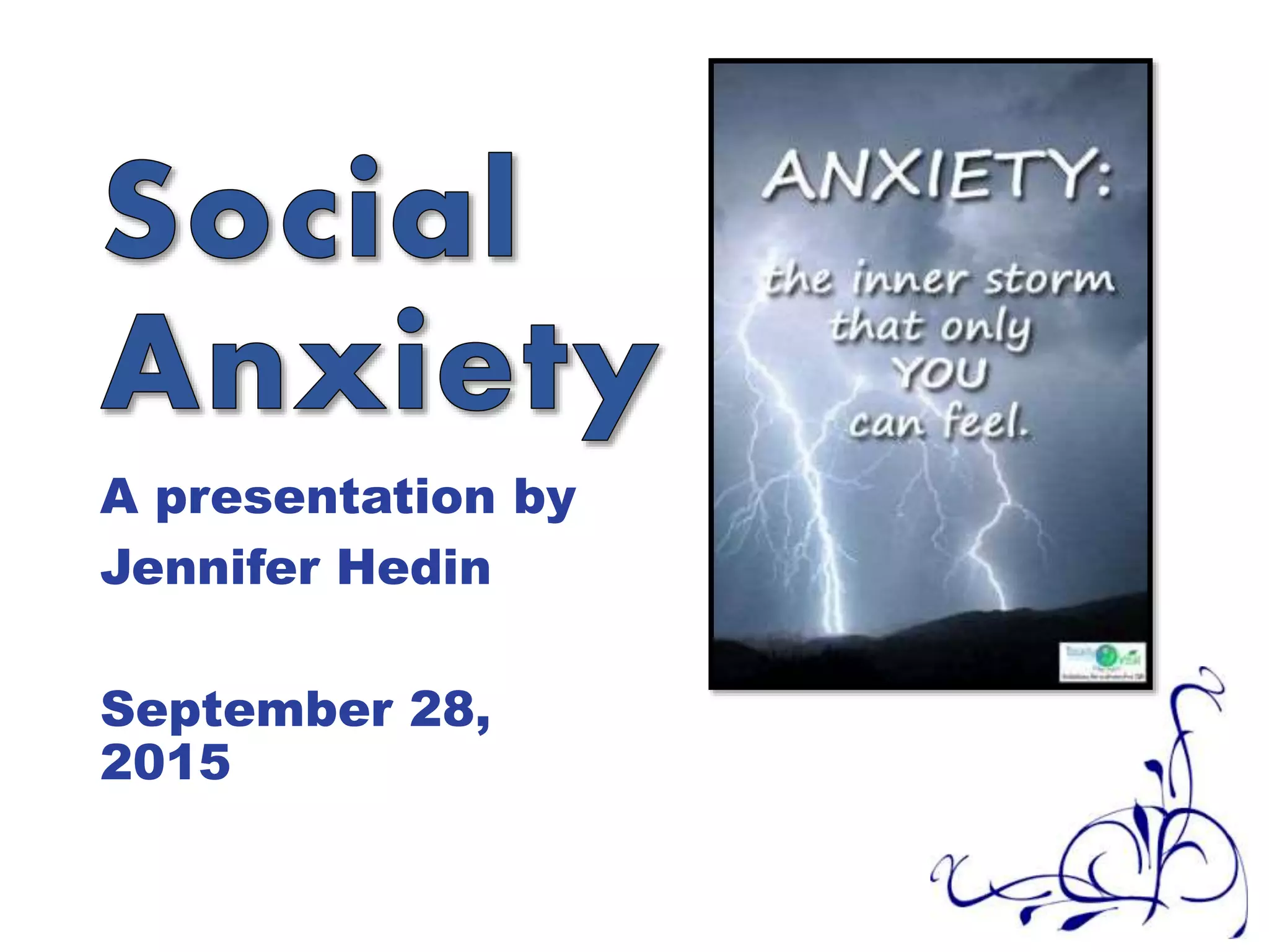 Social Anxiety presentation | PPTX