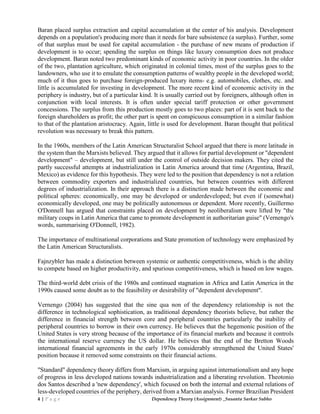 Dependency Theory | PDF