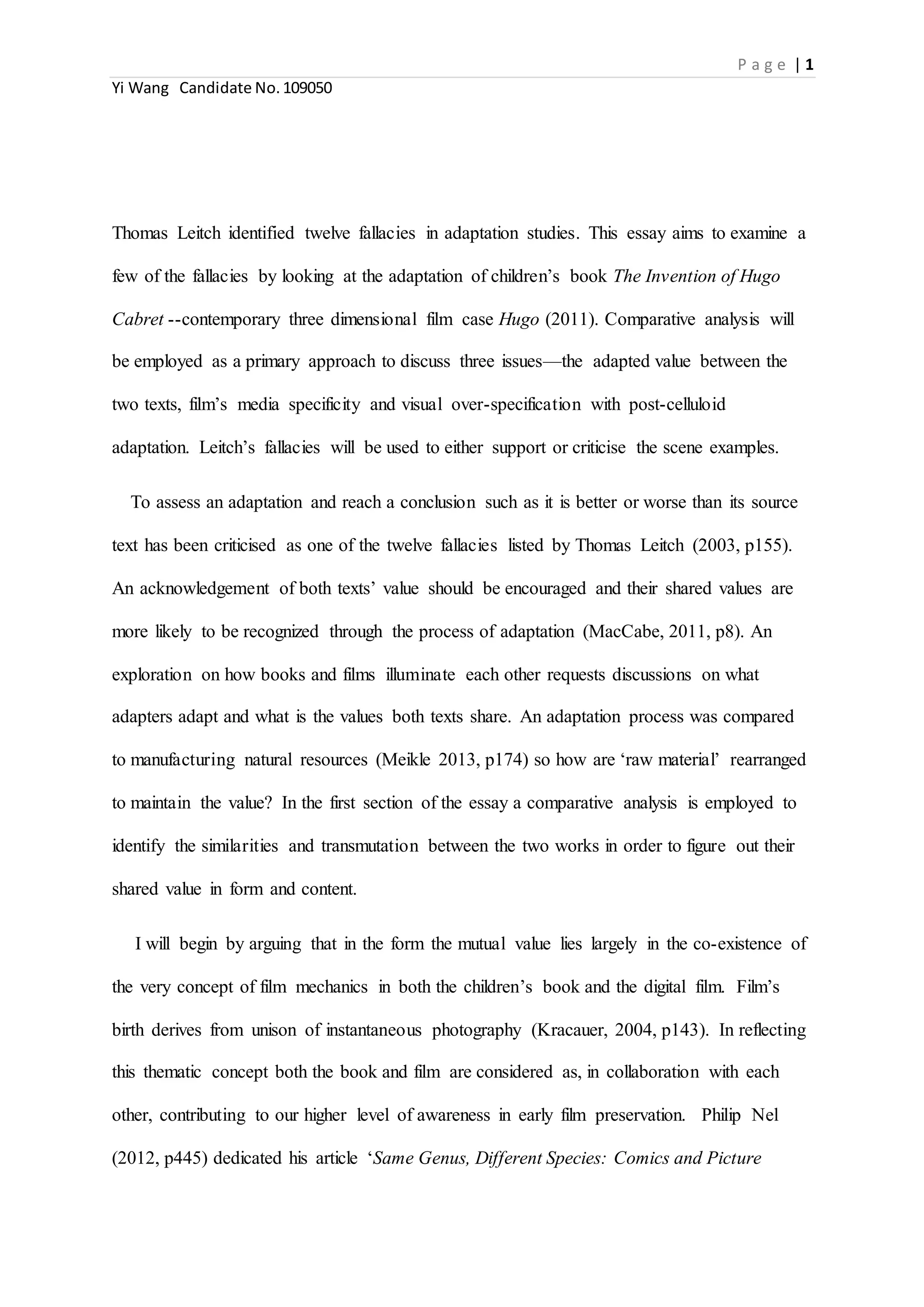 adaptation essay 2 | DOCX