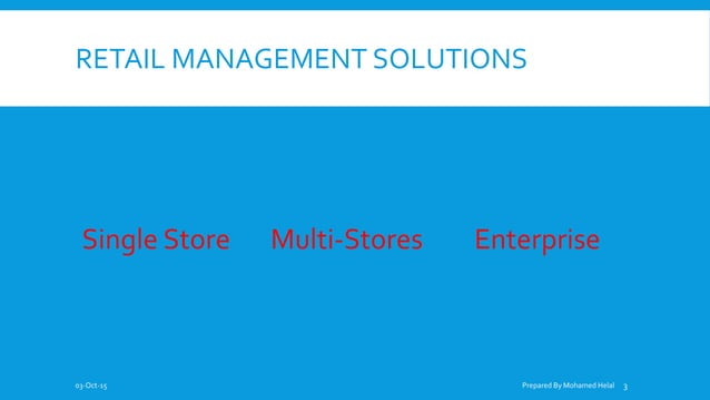 4- Retail Management Solutions | PPT | Free Download