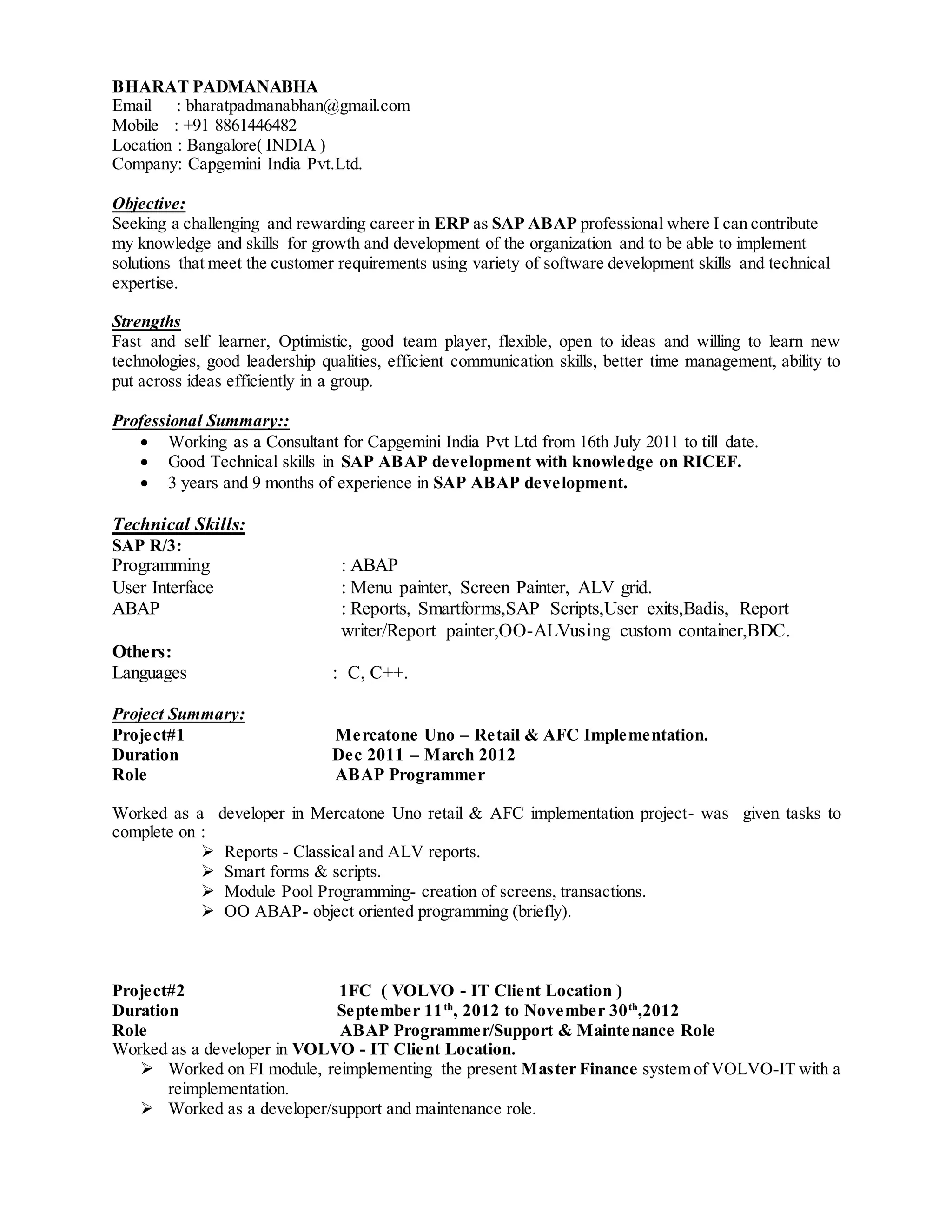 BHARAT_PADMANABHA_SAP_ABAP_resume- Last updated | DOCX