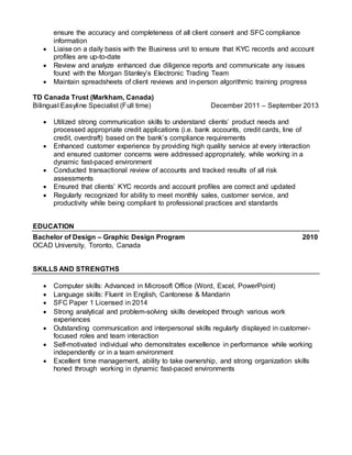 Sammi Li 2016 CV | DOCX