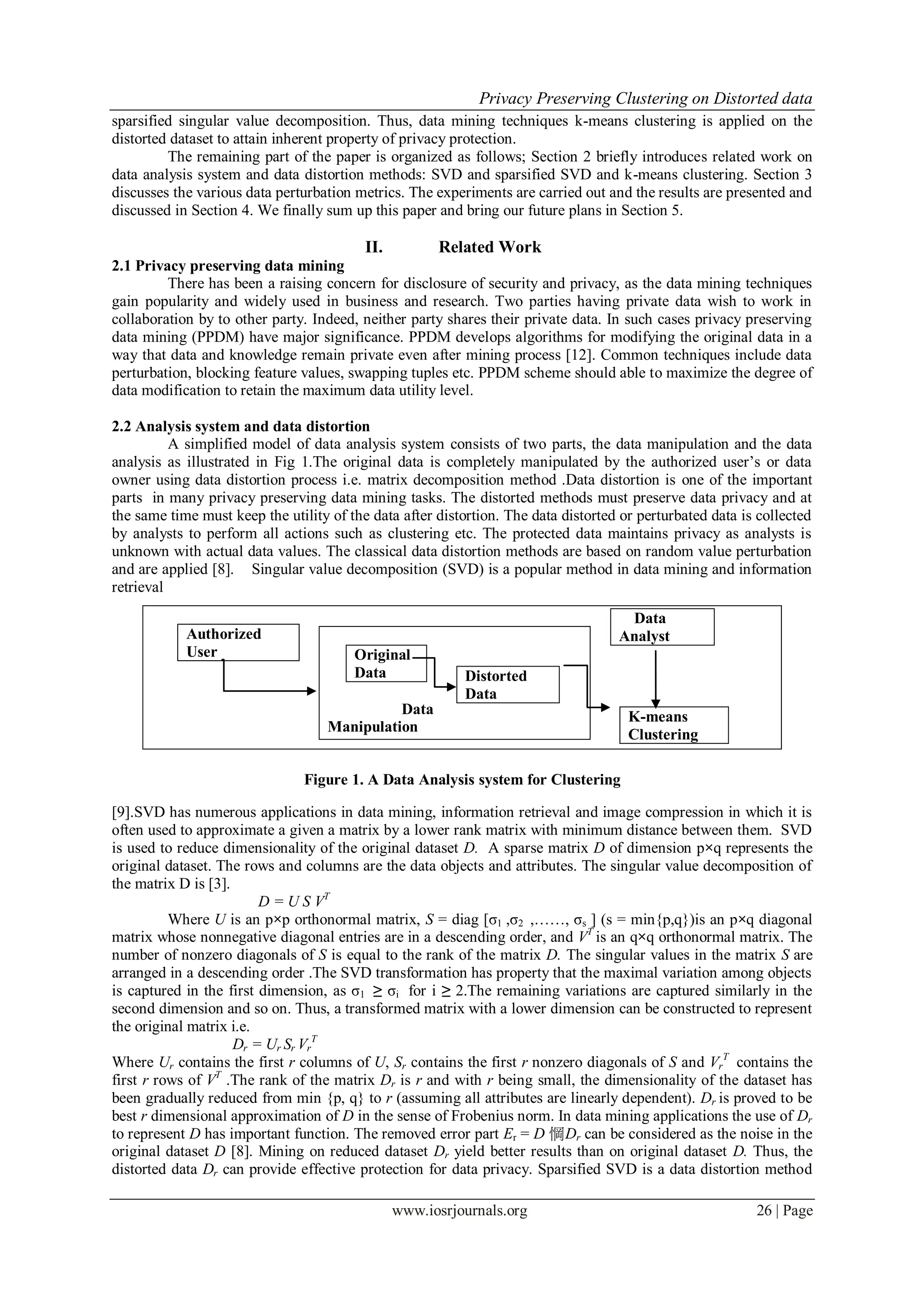 Privacy Preserving Clustering on Distorted data | PDF | Databases | Computer Software and ...
