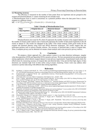 Privacy Preserving Clustering on Distorted data | PDF | Databases | Computer Software and ...
