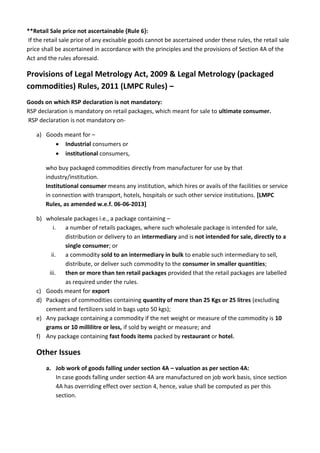 Section 4A Valuation Under Excise Laws | PDF | Business and Finance
