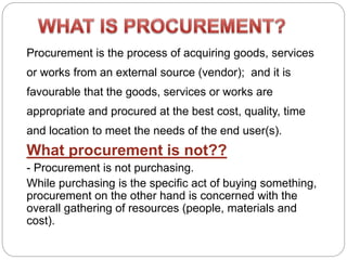 Procurement Presentation (L1) | PPT