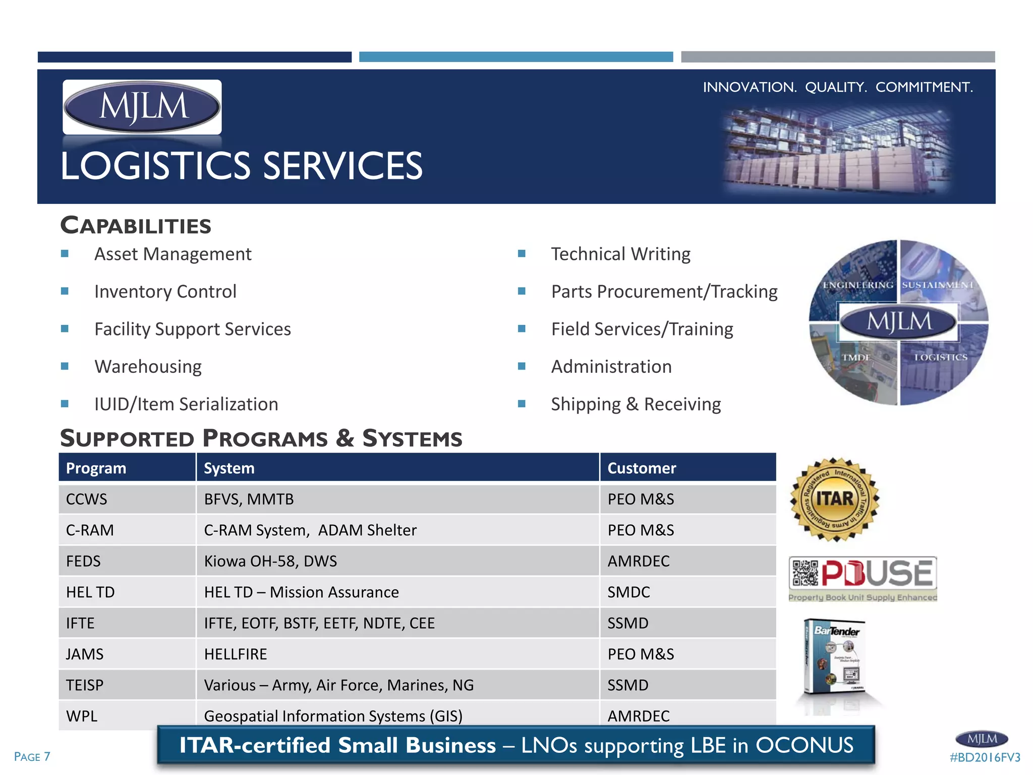 MJLM Capabilities Overview 2016 (FULL) v3 | PDF