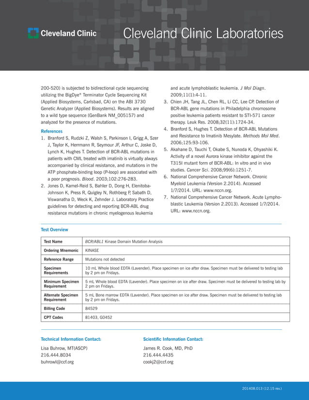 bcr-abl1-87994 | PDF | Endocrine and Metabolic Diseases | Diseases and Conditions