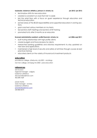 Resume 2015 | PDF