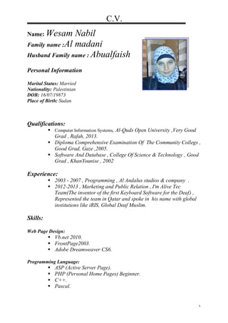 CV_Wesam | PDF