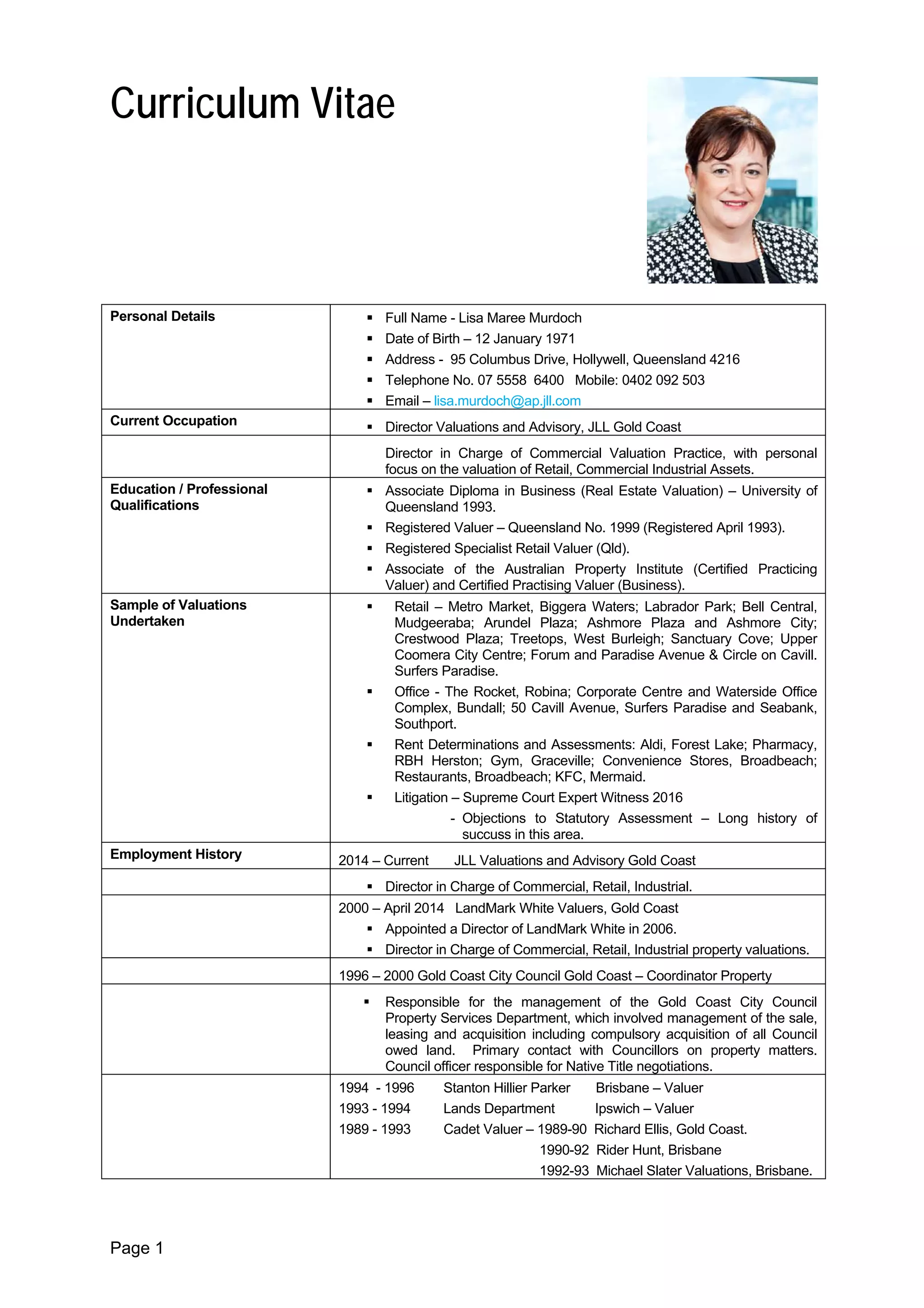 Lisa Murdoch Full 2016 | PDF