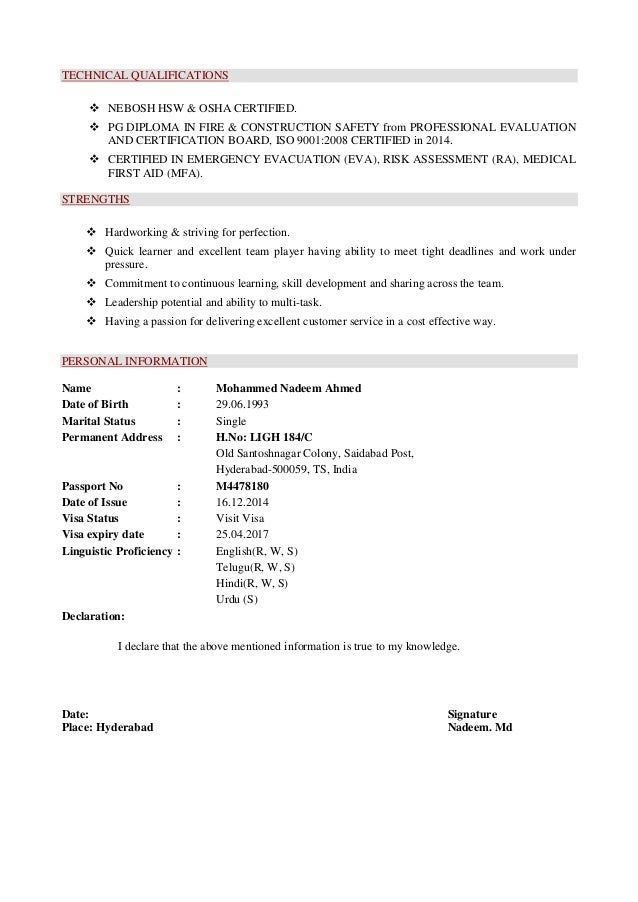 Nadeem CV