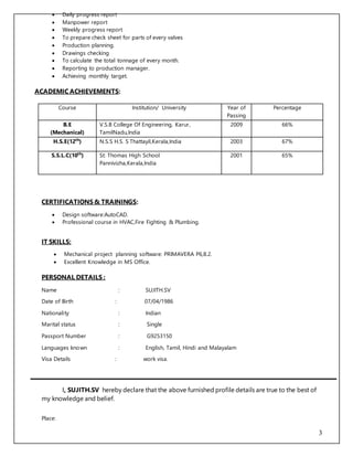 SUJITH RESUME (1) | PDF