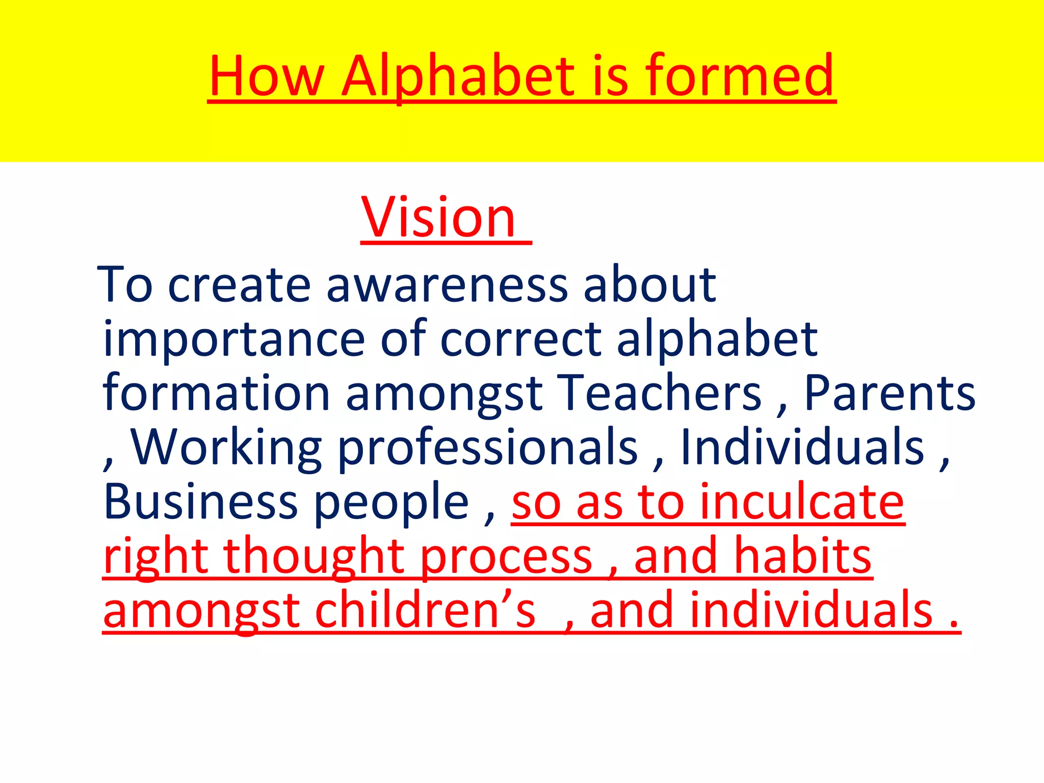 Fun with Alphabets | PPT
