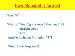 Fun with Alphabets | PPT