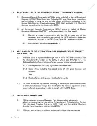 Recognized Security Organization Instruction 1/2022 | PDF