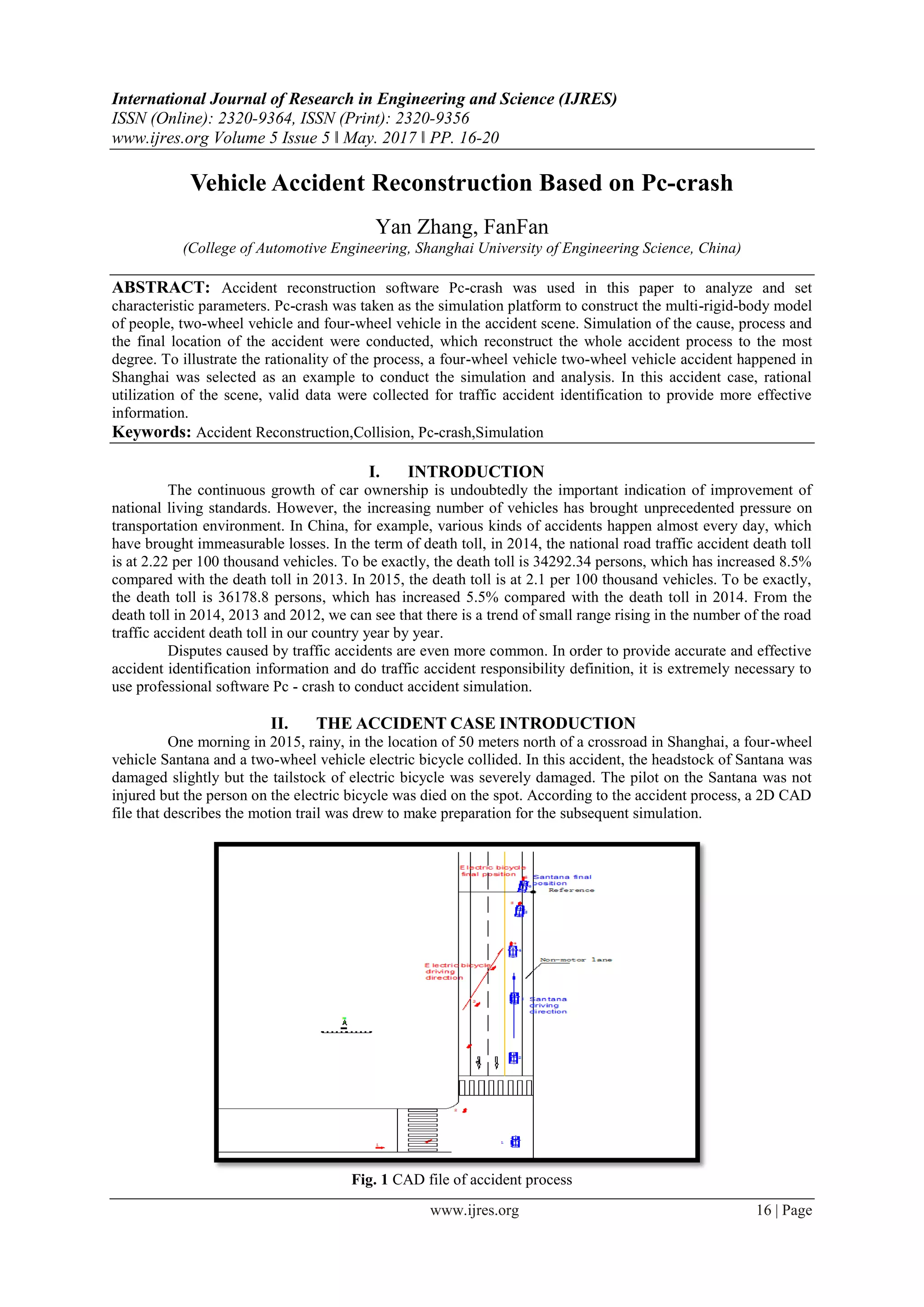 Vehicle Accident Reconstruction Based on Pc-crash | PDF
