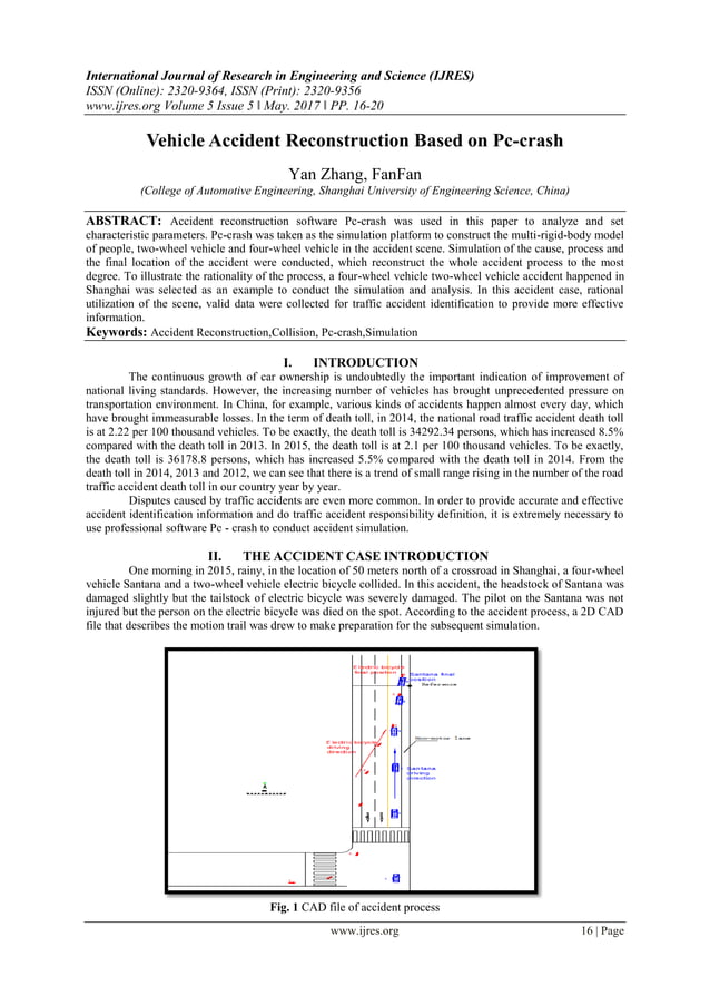 Vehicle Accident Reconstruction Based on Pc-crash | PDF