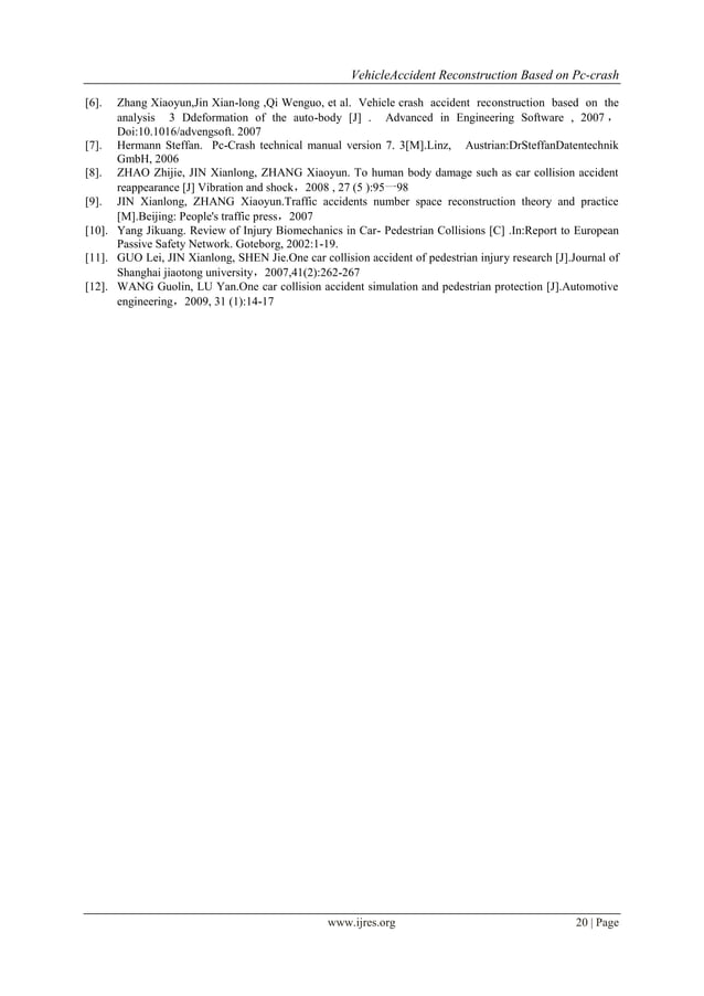Vehicle Accident Reconstruction Based on Pc-crash | PDF
