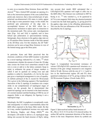 TOPLOGICAL INSULATORS REVIEW PAPER | PDF