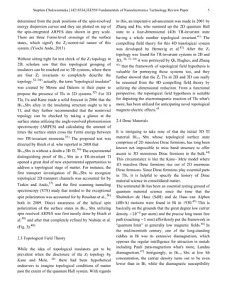 TOPLOGICAL INSULATORS REVIEW PAPER | PDF
