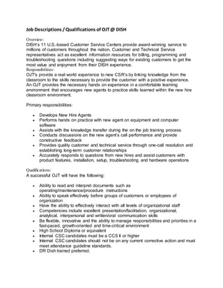 Job Descriptions _ OJT | DOCX