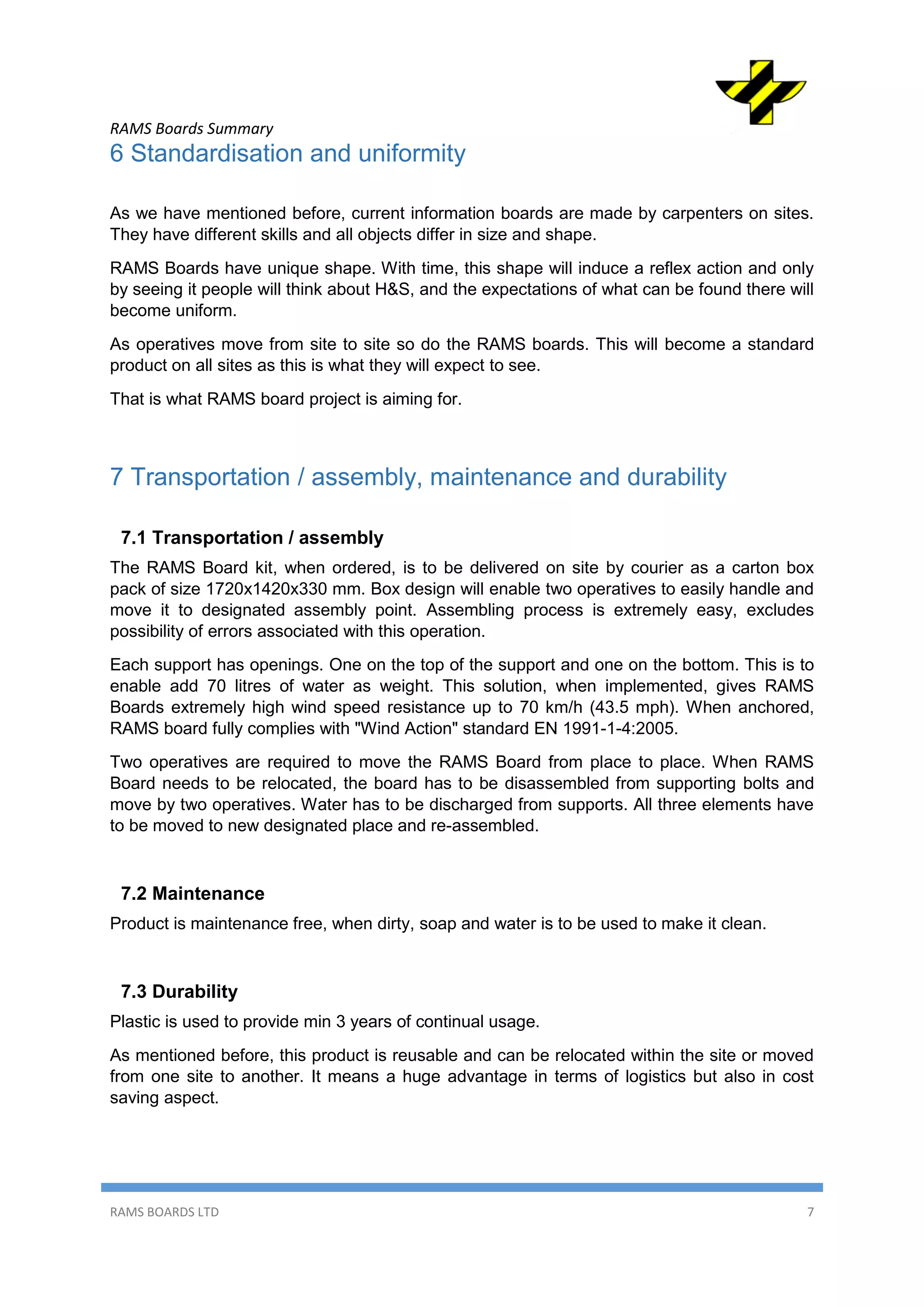 RAMS Boards - Summary | PDF