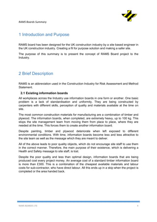 RAMS Boards - Summary | PDF