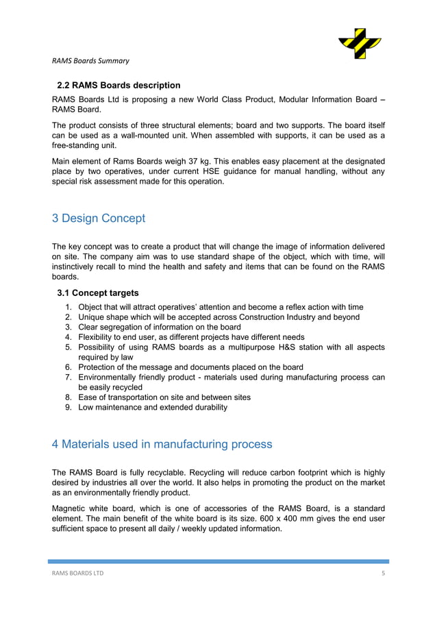 RAMS Boards - Summary | PDF
