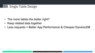 How Not To Use DynamoDB | PPT