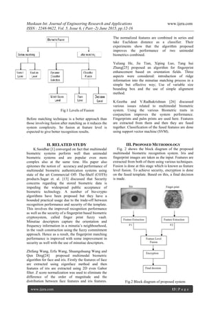 Performance Enhancement Of Multimodal Biometrics Using Cryptosystem | PDF