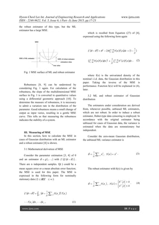 Measuring Robustness on Generalized Gaussian Distribution | PDF