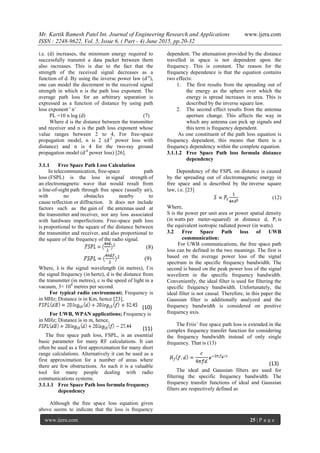 Indoor Radio Propagation Model Analysis Wireless Node Distance and Free ...