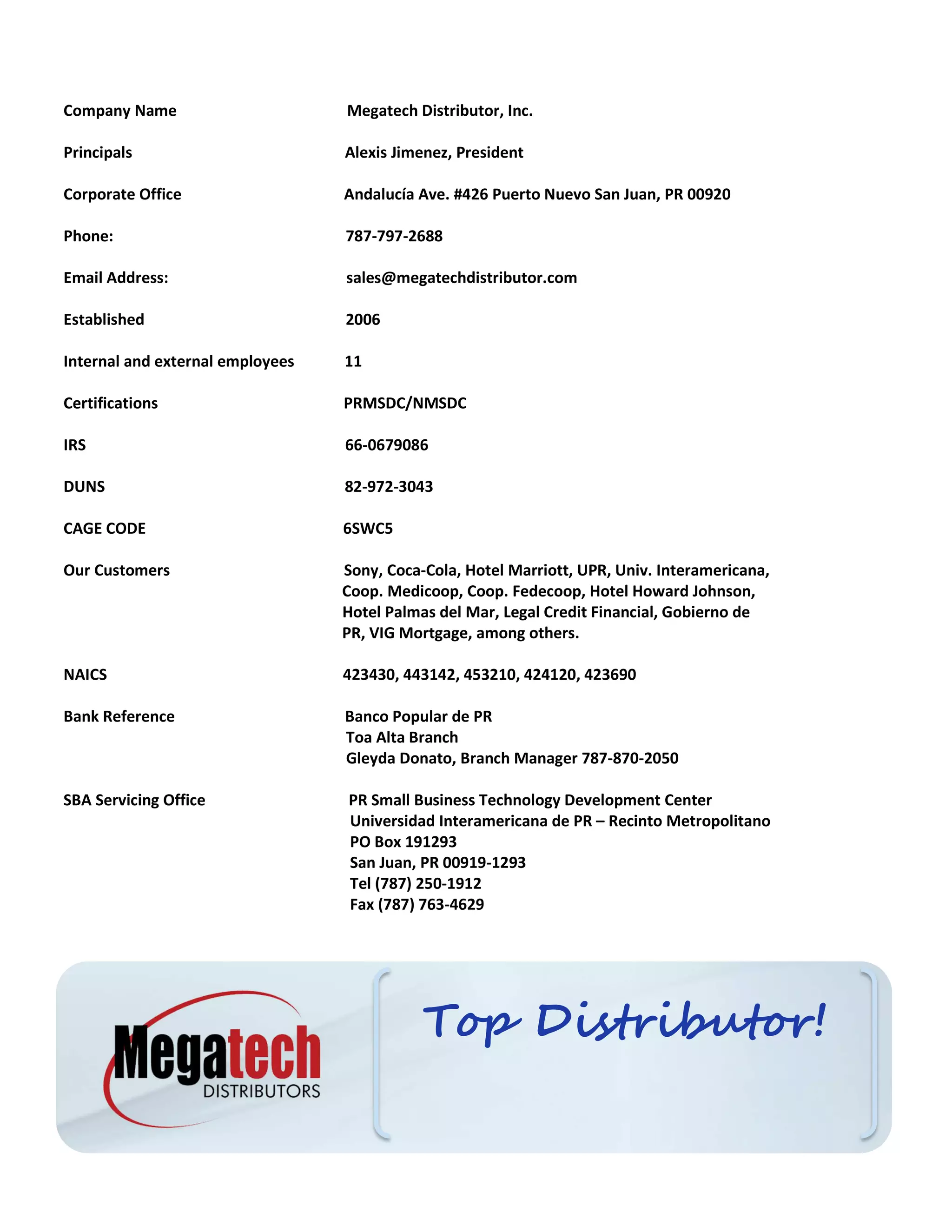 Capability Statement-Megatech | PDF | Computer Peripherals | Computing
