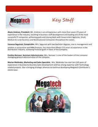 Capability Statement-Megatech | PDF | Computer Peripherals | Computing