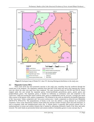 Preliminary Studies of the Litho-Structural Evolution of Areas Around ...