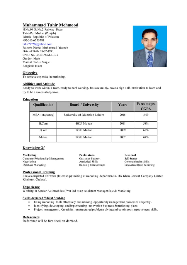 Muhammad Tahir Mehmood | PDF