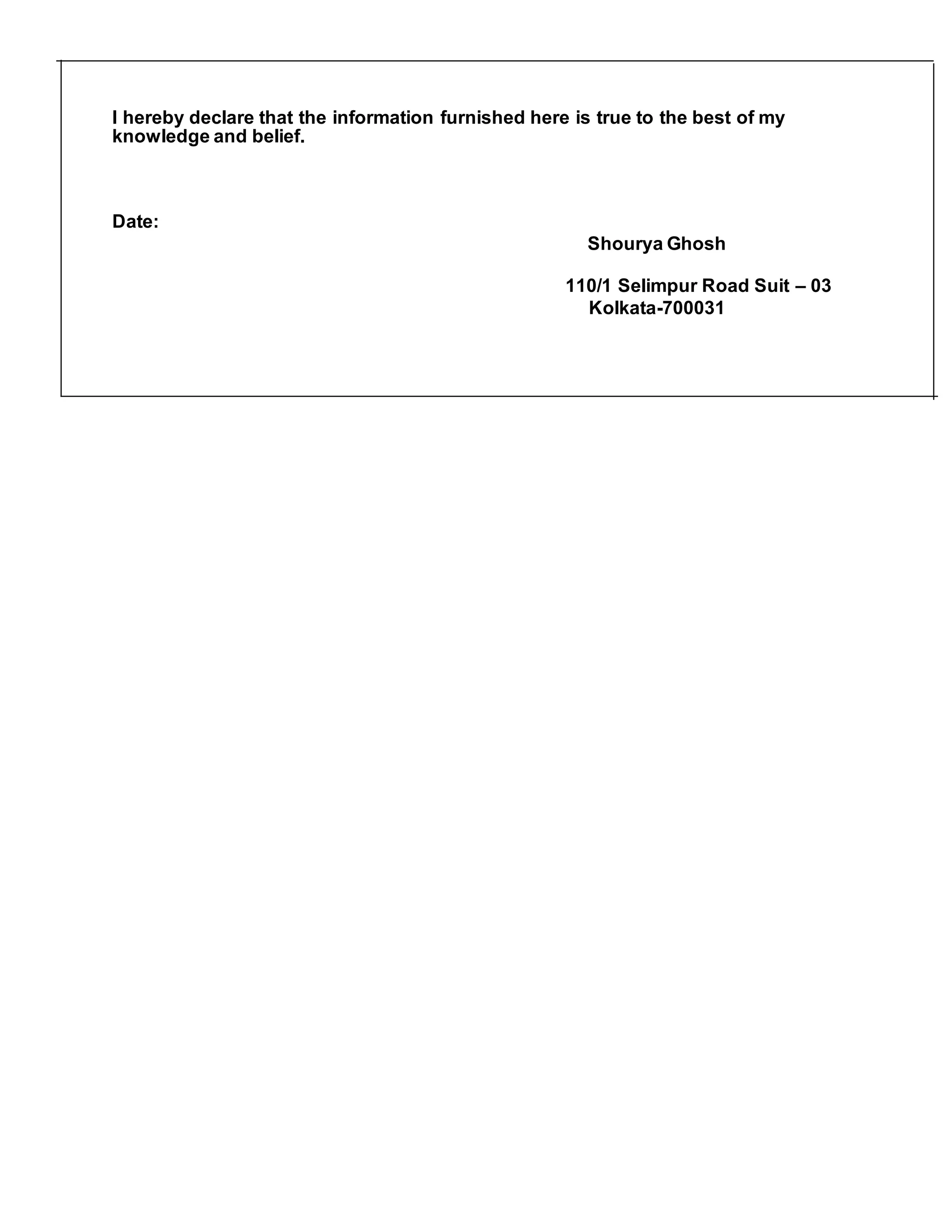 Shourya Ghosh_cv updated | PDF