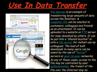Various Uses of internet | PPT
